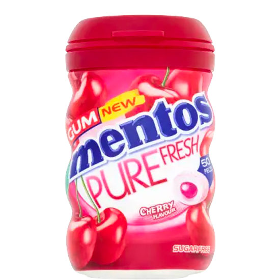 Mentos Pure Fresh Gum Cherry 50pc – E-Natural Limited – Food and Drink ...
