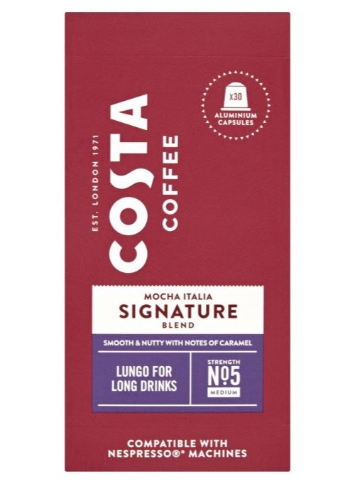 Costa Coffee Nespresso Aluminium Caps Signature Blend Lungo – E-Natural ...
