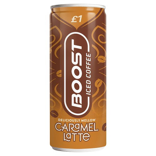 Boost Coffee Caramel Latte 250ml PMP £1 – E-Natural Limited – Food and ...