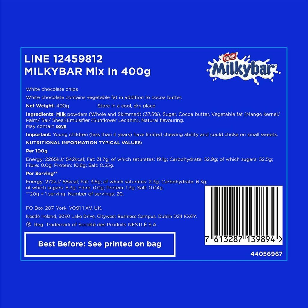 Nestle Milkybar Mix In 400g – E-Natural Limited – Food and Drink ...