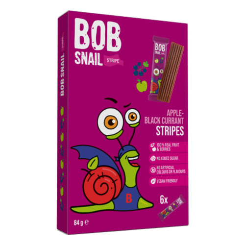 Bob Snail Stripe – Apple Black Currant 84g – E-Natural Limited – Food ...