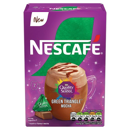 Nescafé Quality Street Green Triangle Hazelnut Flavour Mocha 133g – NEW ...