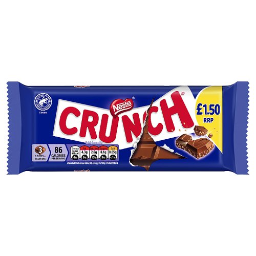Nestle Crunch Bar Milk Choc Pm £1.50 100g – E-Natural Limited – Food ...