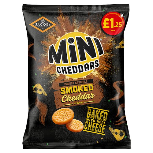 Jacobs Mini Cheddars Smoked Cheddar PM£1.25 90g – E-Natural Limited ...